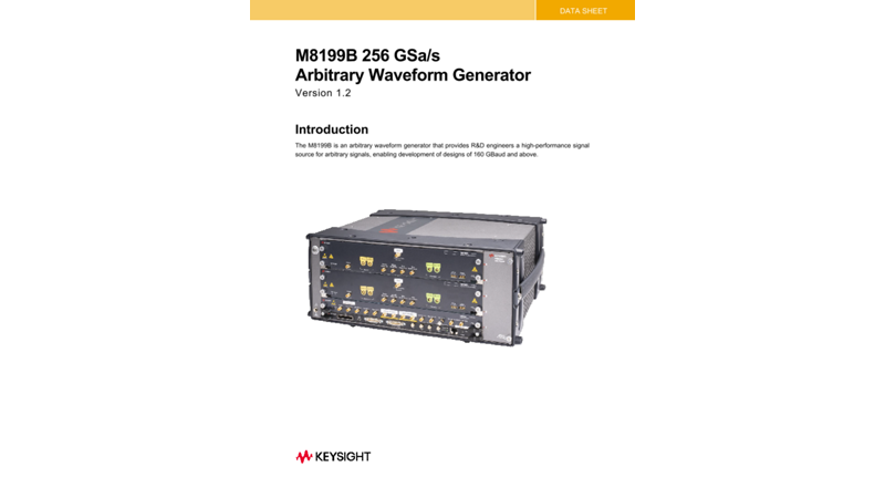 M8199B 256 GSa/s Arbitrary Waveform Generator | Keysight